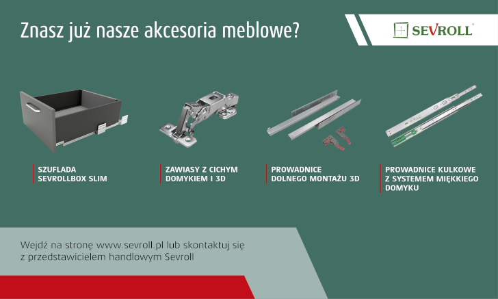Systemy drzwi przesuwnych i akcesoria meblowe | SEVROLL