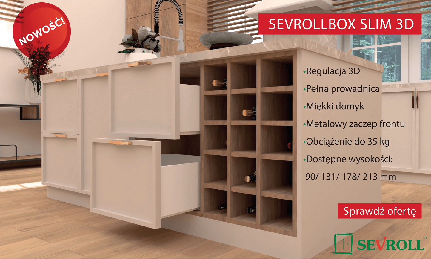 Systemy drzwi przesuwnych i akcesoria meblowe | SEVROLL